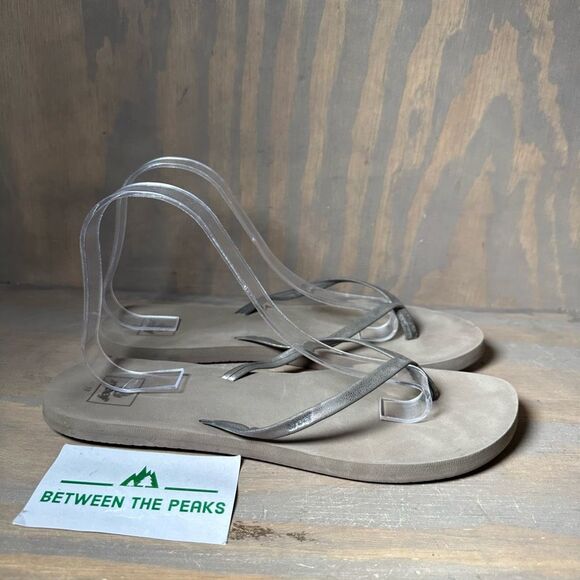 Reef | Shoes | Reef Womens Flip Flop Sandals Silver Flat Heel Thong ...